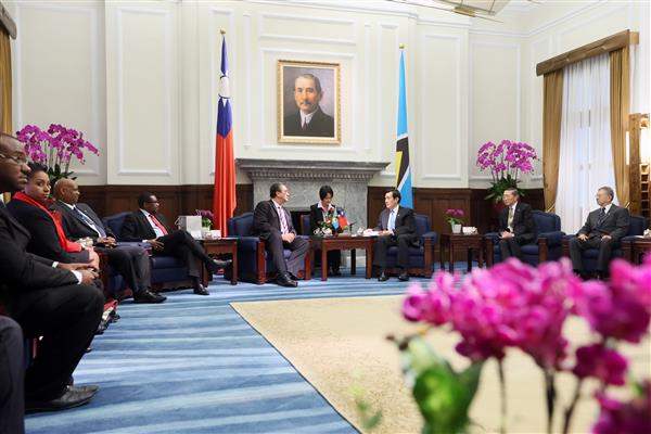 總統接見聖露西亞總理安東尼(Kenny Anthony)訪華團-總統府新聞-新聞與活動｜中華民國總統府